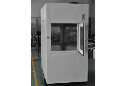 China White Polished Powder Coated Steel  Air Shower Pass Box With More Than 20m/S Wind Speed for sale