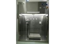 China Custom PLC Controlled Weighting Booth With LCD Display Silver Stainless Steel Design for sale