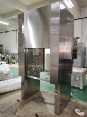 China Protection Level IP54 Air Shower Tunnel With LED Lighting System And Mini Pleats HEPA Filter for sale