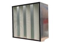 China Ultra Capacity V Bank Air Filter With Superior Glass Fibre Media for sale