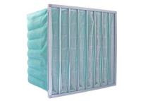 China Humidity Resistant Synthetic Fiber Pocket Air Filter With Aluminium Alloy Frame for sale