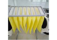 China 80% Humidity Pocket Air Filter With Aluminum Alloy Frame And Synthetic Fiber for sale