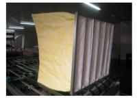 China Synthetic Fiber 80% Humidity Pocket Air Filter Galvanized Steel Frame 50Pa Initial Pressure for sale