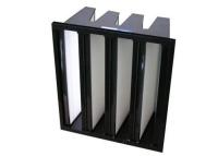 China Filtration Class V Bank Filter With FiberGlass And Holt Melt Beads for sale