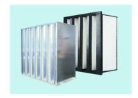 China V Cell Filter  - Dust Holding Capacity 18 Sq.m Consistent Filtration F9 Efficiency for sale