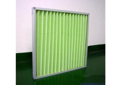 China Industrial Filtration Pleated  G4-F9 Filter With Galvanized Frame  And Customized Size for sale