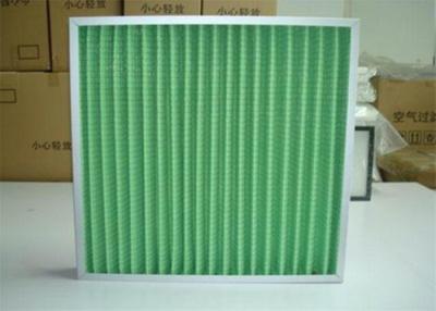 China Pre Filter Grade Pleated Panel Air Filter with Galvanized Protect Nets for sale