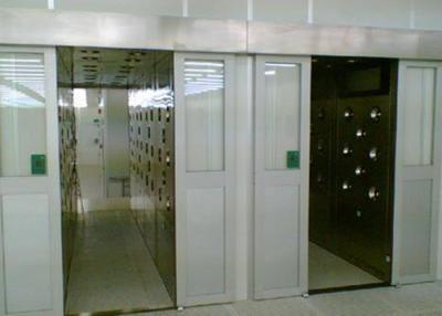 China Energy Saving 380V Air Shower Tunnel With LED Lighting And UV Lamp PLC Control for sale