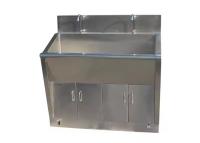 China 1-1.2mm Stainless Steel Thickness Customized Hands Free White / Grey Wash Sink for sale
