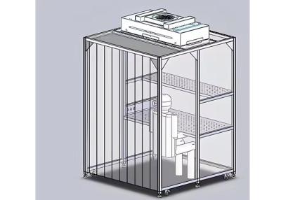 China Customized Softwall Clean Room with LED Lighting PLC Control and Adjustable Airflow for sale