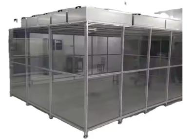 China Bright And Illumination Modular Aluminum Framed Softwall Clean Room for sale