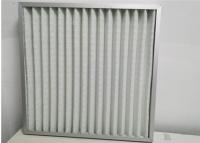 China Efficiency Pleated Panel Air Purifier Filter 46mm/96mm G4 Rating 5um Porosity for sale