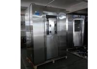 China Standard Stainless Steel Vertical Air Shower Room With Top Side Air Flow for sale