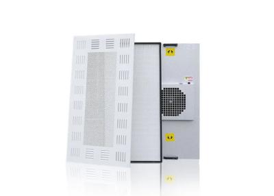 China Noise Level 45 DB White Fan Filter Unit 650 X 650 X 350mm For Industrial for sale