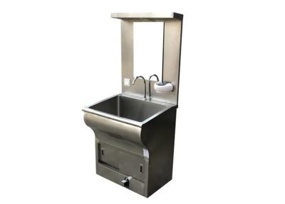 China Stainless Steel Clean Room Equipments Hand Washing Sink With Soap Dispenser for sale