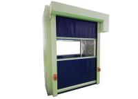China Class 100 Cleanroom Air Shower With HEPA Filter And Rolling Door for sale