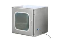 China Keys Included 600*600*600mm Internal Work Zone Static Pass Box For Clean Room for sale