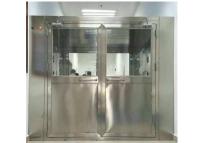 China 2 Directinal Blowing Voice Control Cleanroom Air Shower With HEPA Filter For Cosmetic Industry for sale