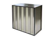 China 16.44 Sq.m Rate Air Flow Final Pressure 400pa Minipleats V Cell Filter For Environmental Protection for sale