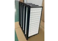 China W Shape V-Bank Type HEPA Filters Plastic Medium Industrial Micro Air Filter for sale