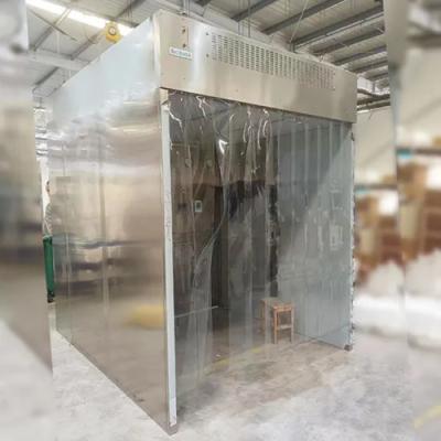 China Door Control Weighting Booth with Double-side Air Shower Mode and PVC Curtain for sale