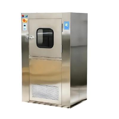 China PLC Control Air Shower Pass Box in White Color Customized Size for Controlled Environment for sale
