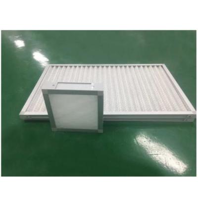 China Panel Filter Construction with PU Foam Medium Material Pleated Panel Air Filters G1-G4 Efficiency for sale