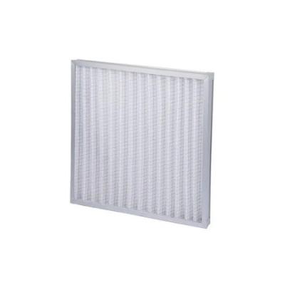 China Smell Rid Rate 95% Pleated Panel Air Filter For And Finally Resistance 150-250 for sale