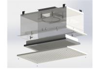 China Customized Dimension SS304 Material Ceiling and Wall Mounted HEPA Filter Box HEPA Terminal Filter Diffuser for Cleanroom for sale