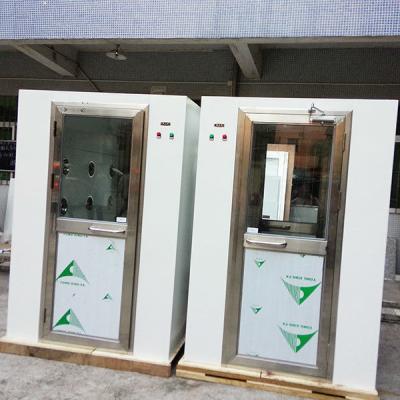China Capacity Stainless Steel Air Shower with Emergency Stop Button 1-2 Person Capacity 50Hz/60Hz Frequency for sale