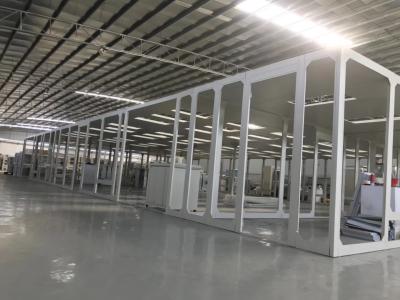 China Modular Cleanroom System with ISO5/6/7/8 HEPA Filter 99.99% @0.3UM and Freestanding or Wall Mounted Installation for sale