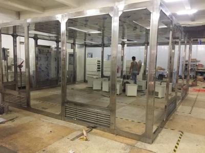 China Class 1000  Organic Glass Wall Material Module Cleanroom For laboratory cleanroom for sale