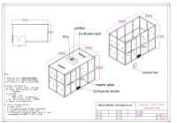 China Modular Clean Room with Aluminum Profiles Frame and Quick Assembly for ISO 5 Cleanliness Level for sale