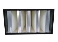 China Rigid Structure H13 - H14 HEPA Air Filter With Low Resistance Metal Frame for sale