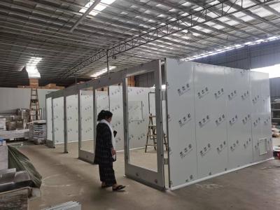 China Glass Magnesium Rock Wool Sandwich Panel 50mm Hardwall Cleanroom Class 1000 ISO5 ISO6 ISO7 Purification Rank Wall Panel Systems for sale