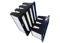 China High Performance 2 Pack V Cell Compact Air Filter MERV13 For Clean Room for sale