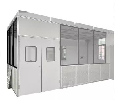 China Modular Cleanroom with ISO5/ISO6/ISO7/ISO8 Purification Rank, HEPA Filter And Prefilter Air Filtration, and Modular Installation for sale