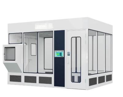 China Modular Cleanroom System with Integrated HEPA Filters, 50mm Thickness, and More Than 350 Lux Lighting for sale