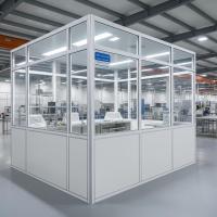 China ISO5 Class 100 Modular Clean Room with HEPA Filter and Glass Magnesium Rock Wool Sandwich Panel for sale