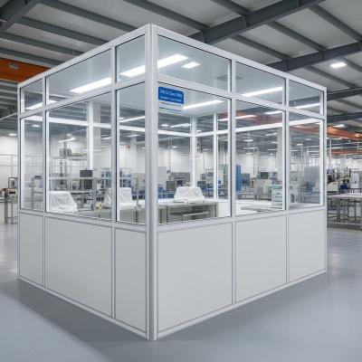 China ISO5/6/7/8 Modular Cleanroom System with 50mm Thickness and HEPA/ULPA Filtration for Dust-Free Environments for sale