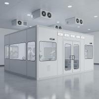 China Modular Cleanroom Laminar Flow Booth with Customized Size HEPA Filter And Prefilter Free Standing Or Wall Mounted for sale