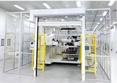China Pvc Vinyl Floor Modular Cleanroom Including Double-layer Vacuum Organic Glass Window and1000 Cleanliness Level for Laboratory for sale