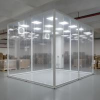 China Relocatable and Reconfigurable Softwall Cleanroom with More Than 350 Lux Lighting Level Ensuring Contamination Control Systems for sale