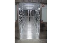 China Portable 304 Stainless Steel Air Shower Clean Room Pass Box With Automatic Slide Door for sale