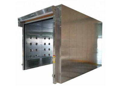 China Large Cargo Air Shower With Roll - Up Shutter Doors / Clean Room Chamber for sale