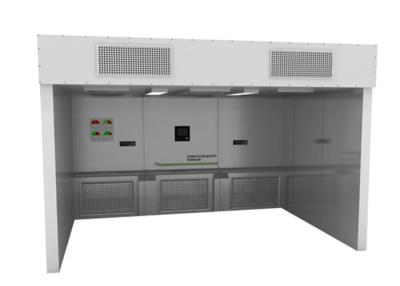 China Three Step Filtration Dispensing Booth With Air Speed Adjustable for sale