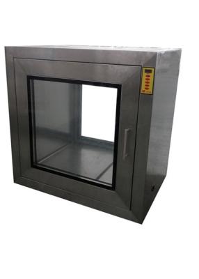 China 304 Stainless Steel Clean room Pass Box  Electronic Interlocking Transfer Window for sale