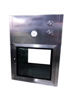 China Hepa Filtration SUS304 Dynamic Pass Box With  Differential Pressure Gauge for sale