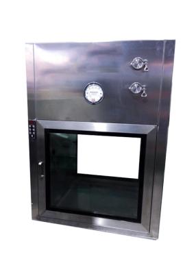 China Hepa Filtration SUS304 Dynamic Pass Box With  Differential Pressure Gauge for sale