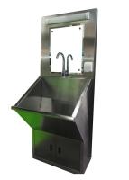 China Single Stainless Steel Medical Sink Automatic Soap Dispenser For Operating Rooms for sale
